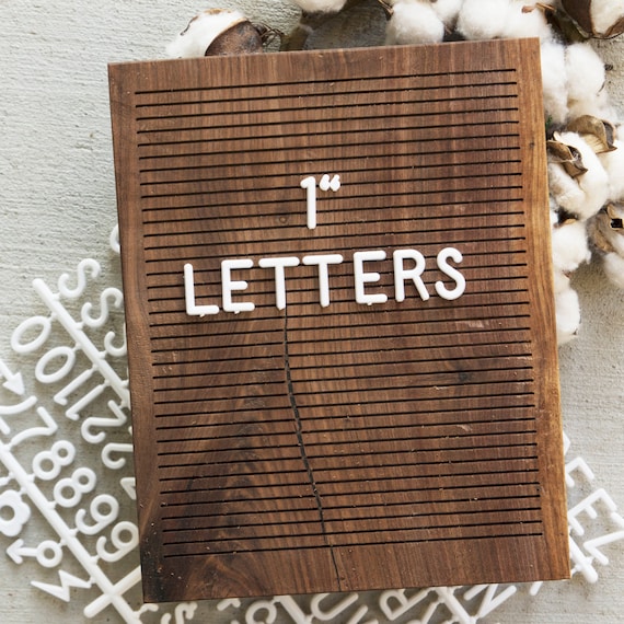 1 INCH Extra Letters White 248 Characters - Etsy
