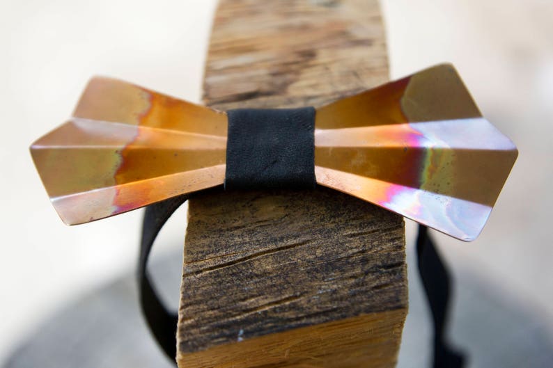 Copper Metal Bow Tie Heat Tipped Copper Handmade | Etsy
