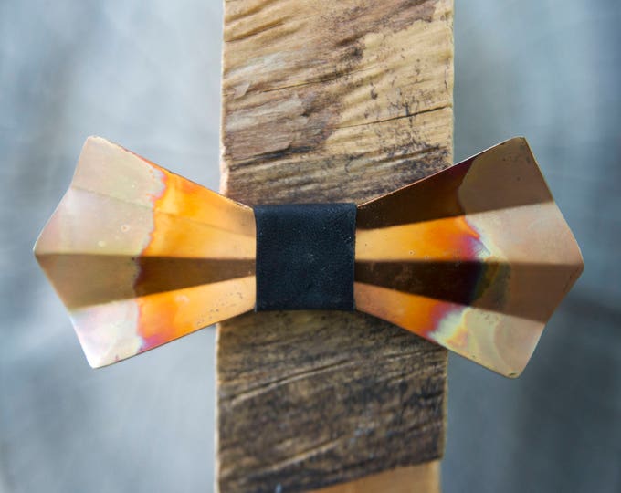 Copper Metal Bow Tie Heat Tipped Copper Handmade - Etsy