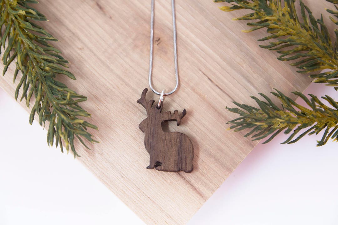 Jackalope Necklace - Criptid, Cryptozoology, Mythological, Camping ...