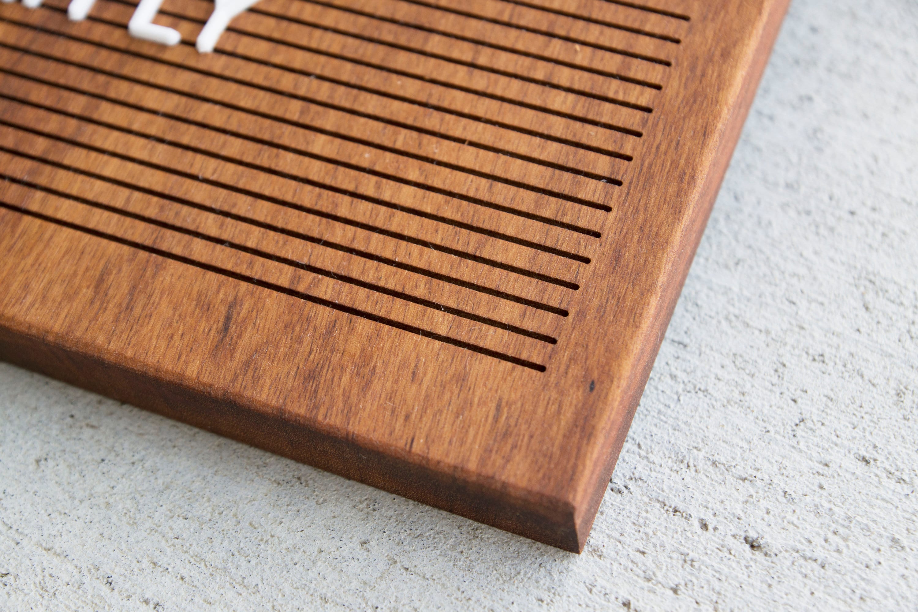 Wooden Letter Board 9x12 - Tigerwood - Letterboard, Message Board, Felt ...