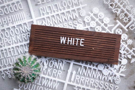 Extra WHITE Letters 3/4 Inch 350 Characters | Etsy