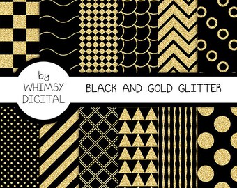 Black and Gold Checkers | Etsy