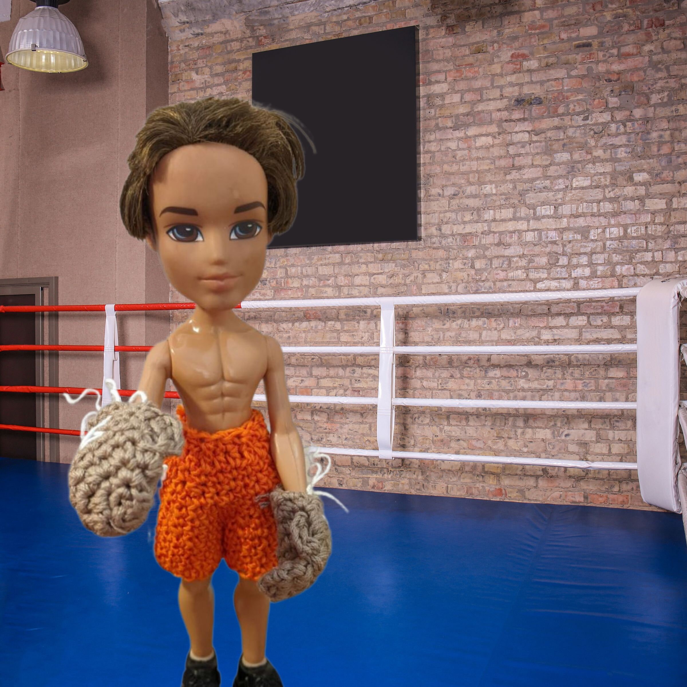 Doll Boxing Set Pattern for Bratz Boy Doll Crochet Gym Pattern for 10 ...