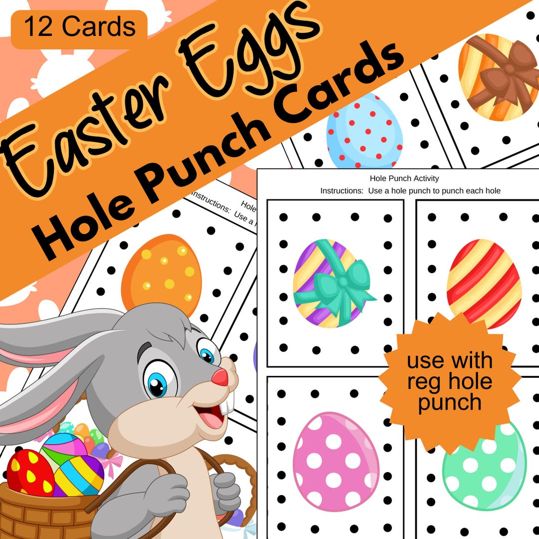 Easter Hole Punch Activities Preschool, Fine Motor Skills Activity ...