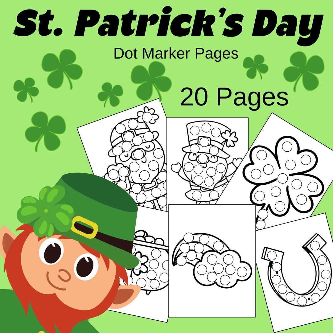 St Patrick's Day Dot Marker Printable Do a Dot Printable St Patrick's ...