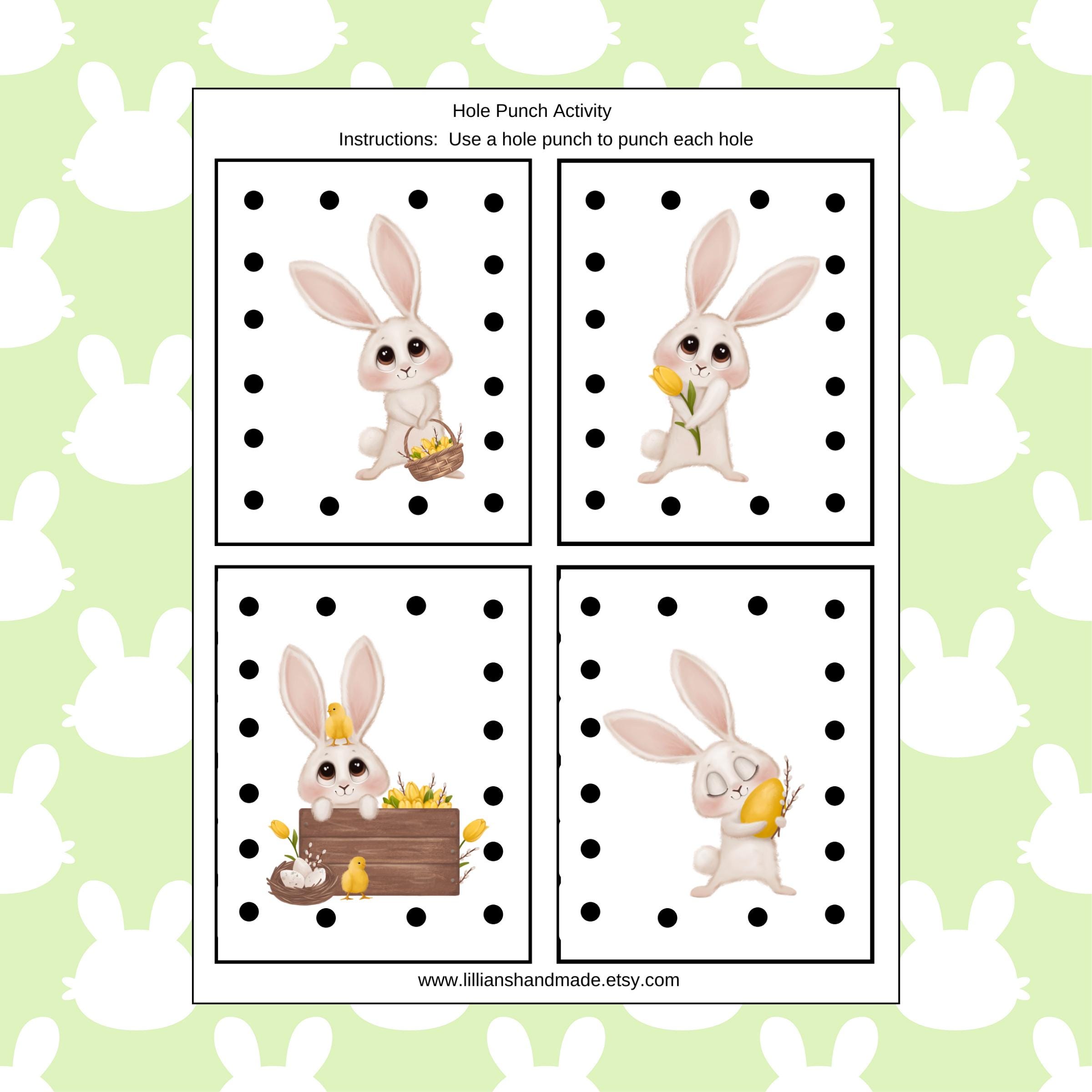 Easter Hole Punch Activities Preschool, Fine Motor Skills Activity ...