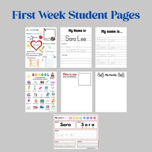 Editable Back to School Welcome Packet Canva | Themed Letters + Student ...