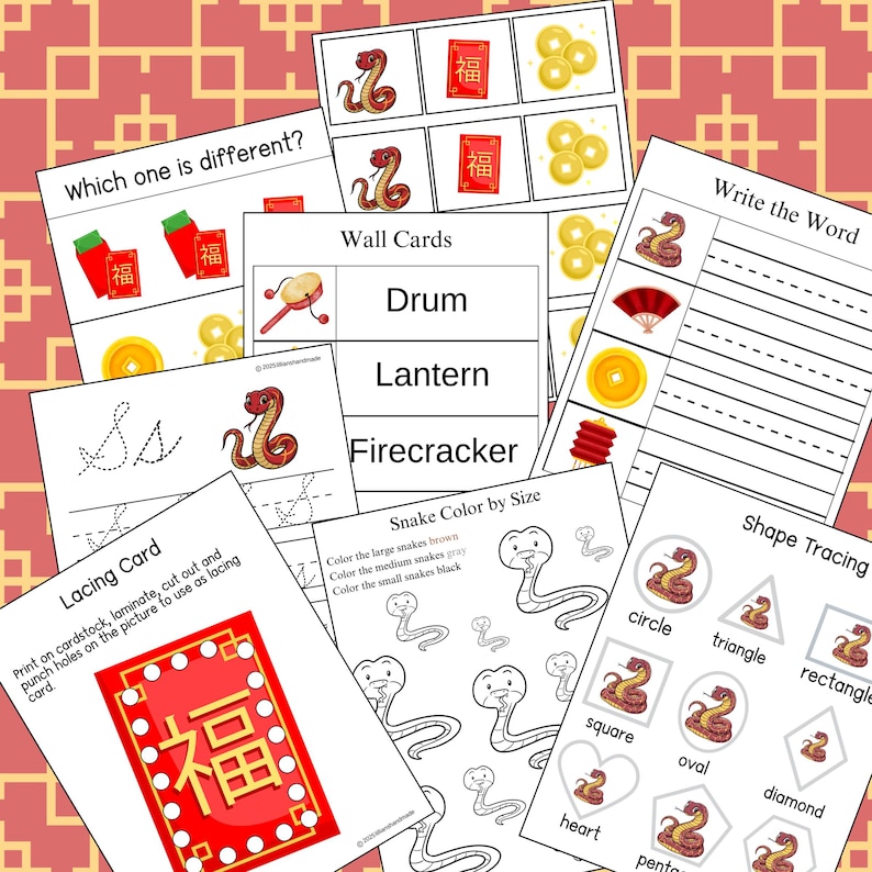 Chinese New Year Activity Printable Lunar New Year Learning Activities ...