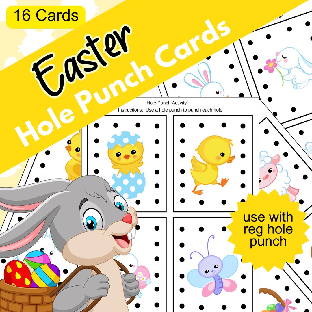 Easter Hole Punch Activities Preschool, Fine Motor Skills Activity ...