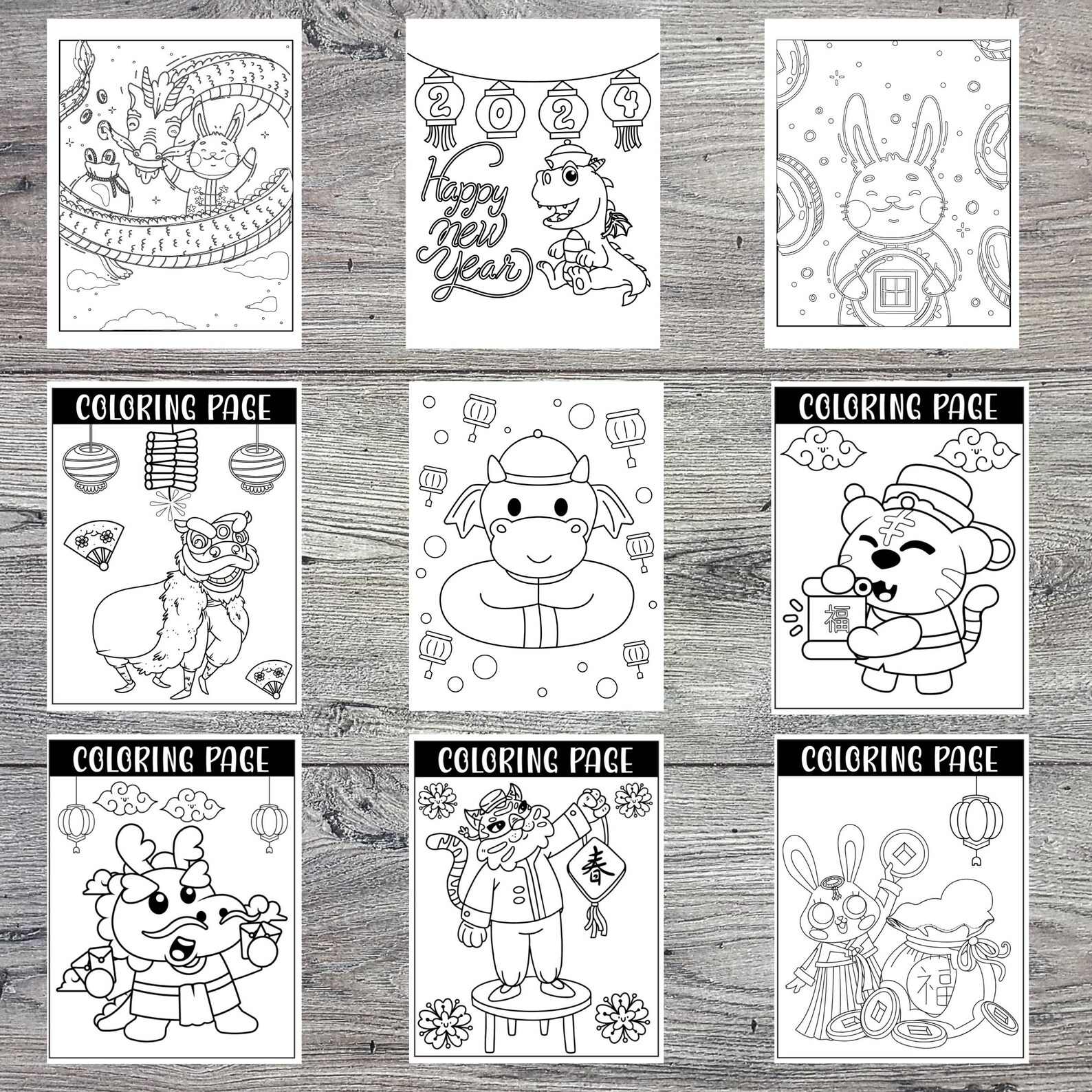 Chinese New Year Coloring Pages, Chinese New Year Kids Activities, Year ...
