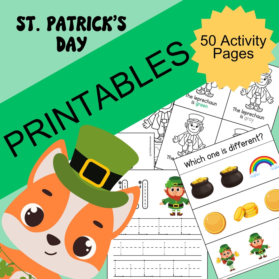 St Patrick's Day Activity Pages Preschool Printable Worksheets ...