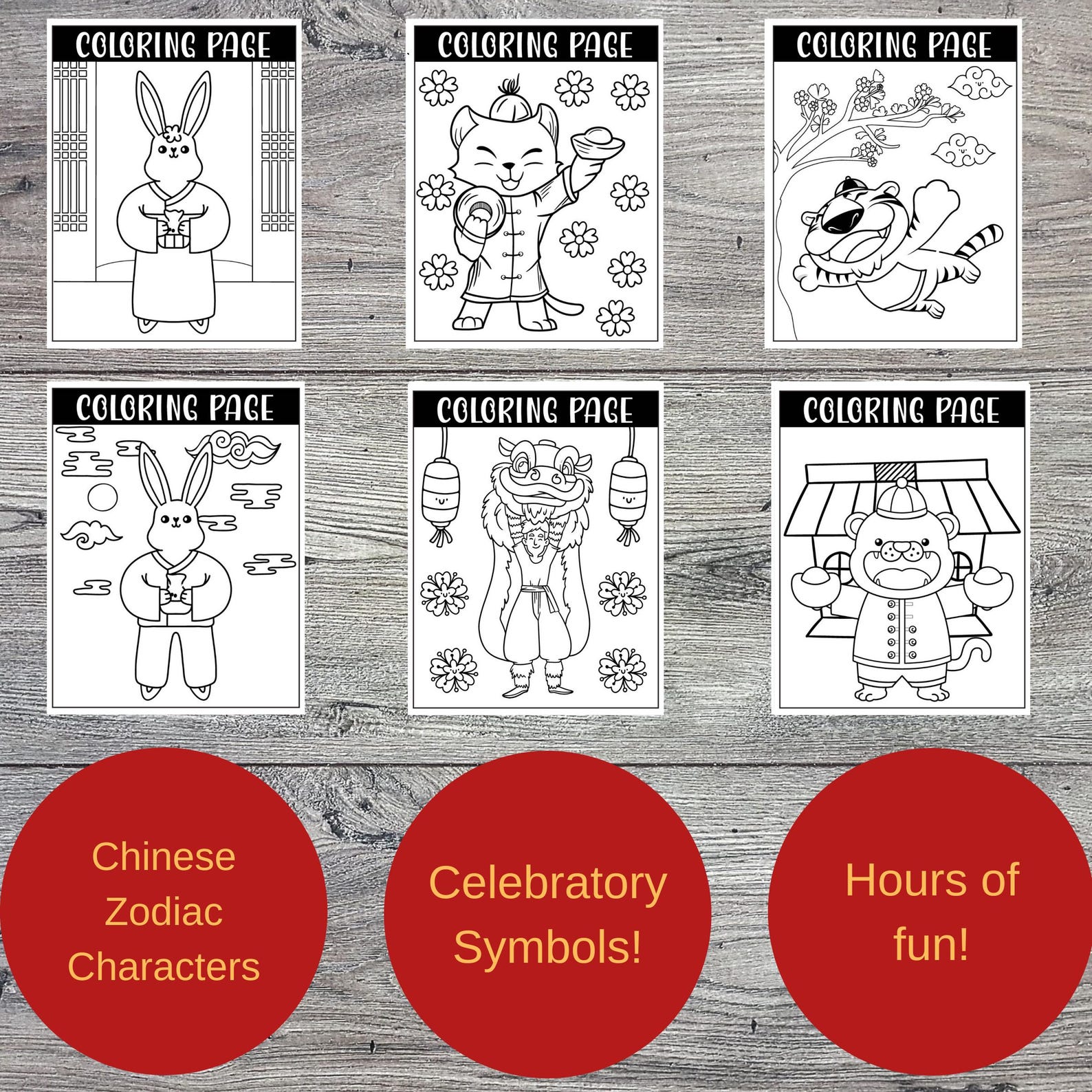 Chinese New Year Coloring Pages, Chinese New Year Kids Activities, Year ...