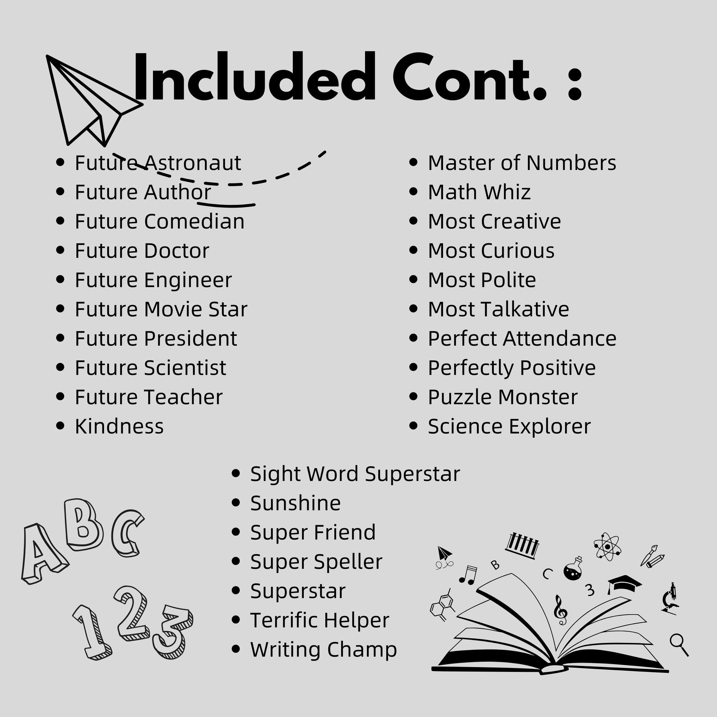 Printable End of Year Certificates Bundle - Pre-k to 5th Grade ...