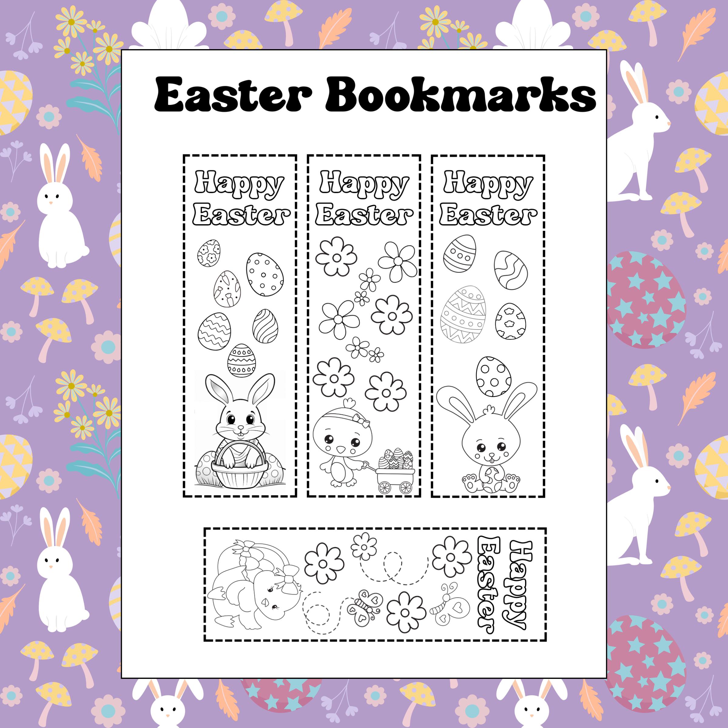 Easter Printable Bookmarks Printable Bookmarks to Print and Color ...