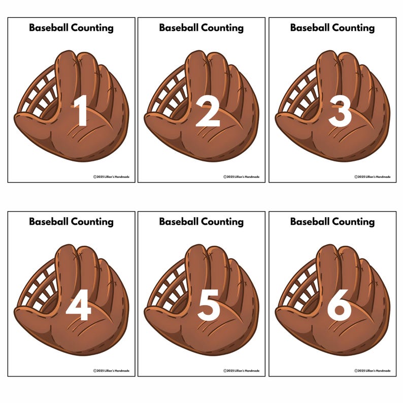 Baseball Counting Activity, Numbers 1-10 Count, Count Activities for ...