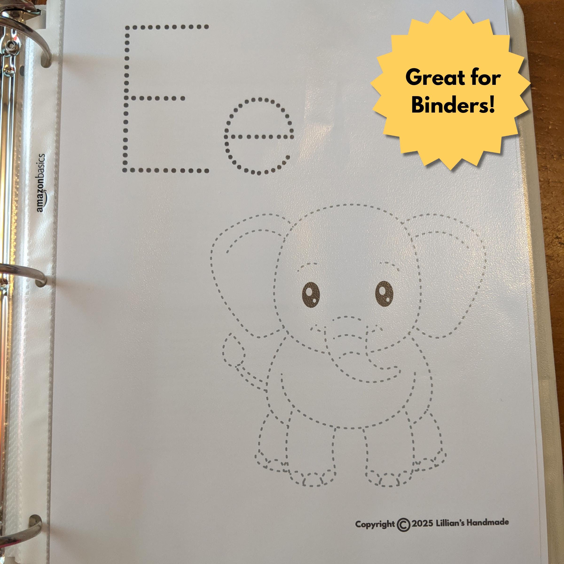 Animal Alphabet Line Tracing Worksheets A–Z | Preschool Handwriting ...
