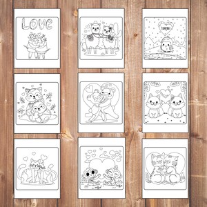 Valentine's Day Coloring Pages Animal Coloring Pages Kid's Valentine ...