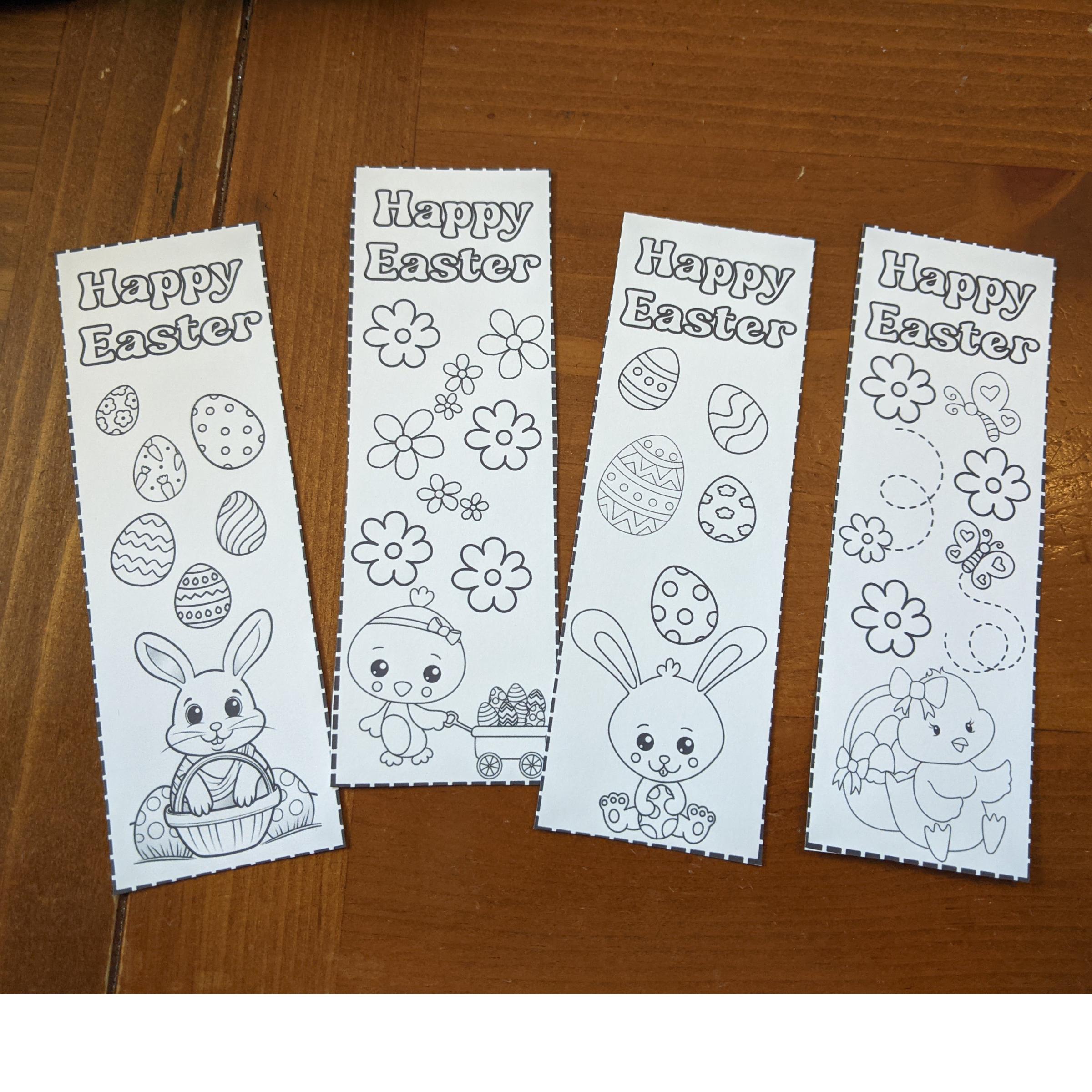 Easter Printable Bookmarks Printable Bookmarks to Print and Color ...