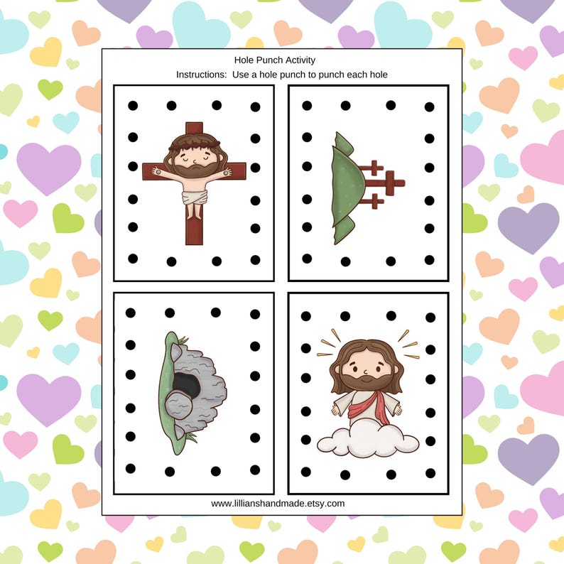 Easter Hole Punch Activities Preschool, Fine Motor Skills Activity ...