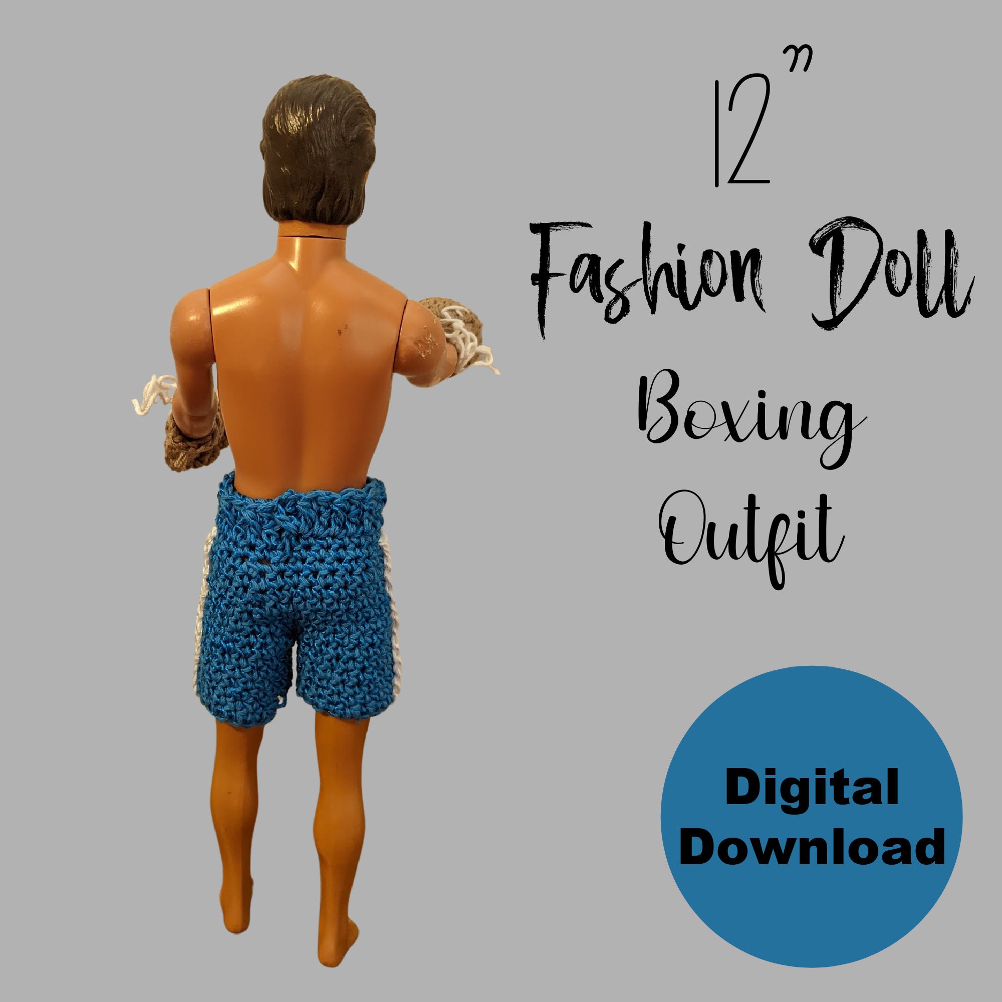 Boxing Outfit For 12 Fashion Doll Boxing Gloves For Ken Etsy