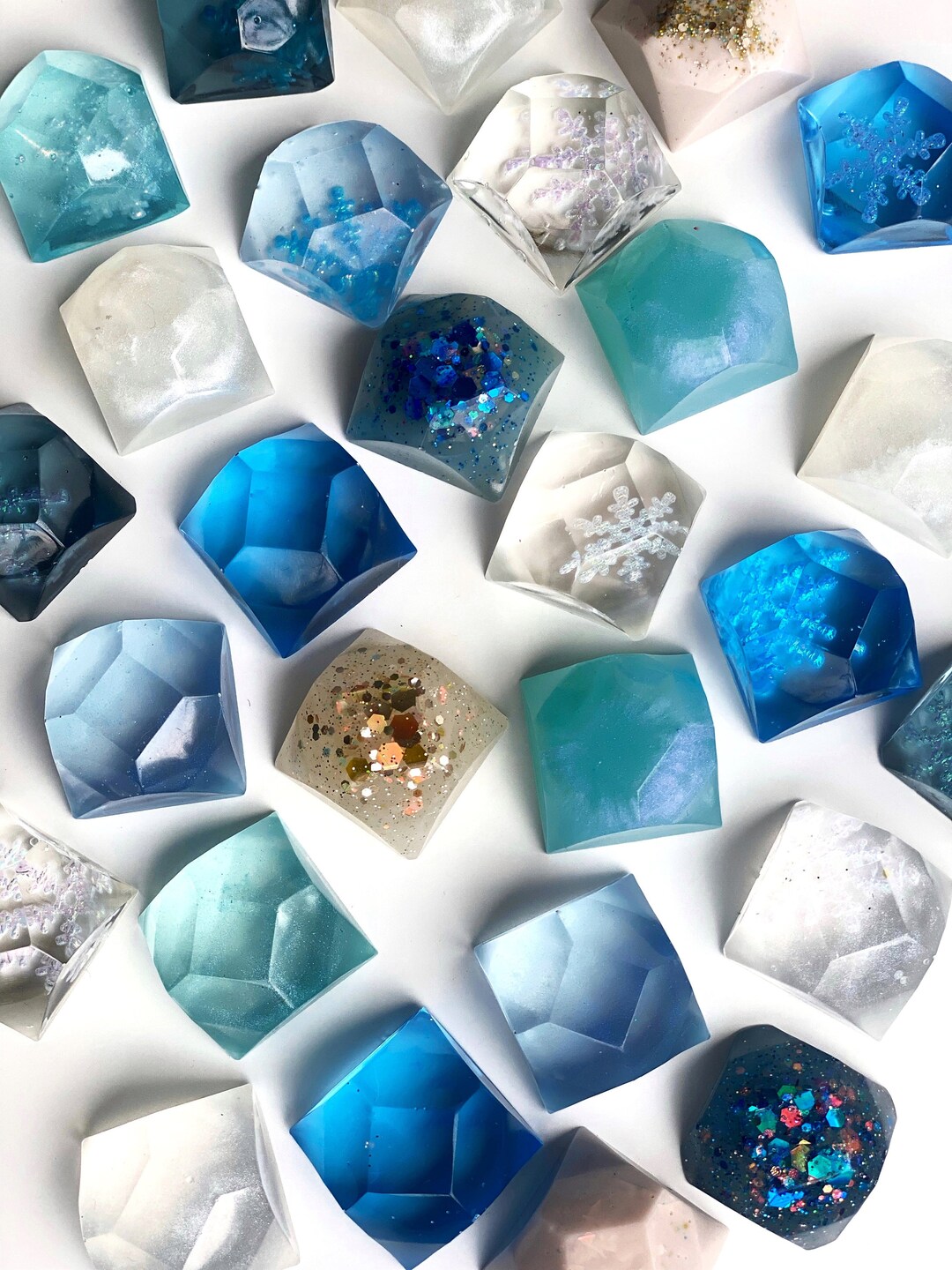 Winter Ice Cube Counters - Etsy