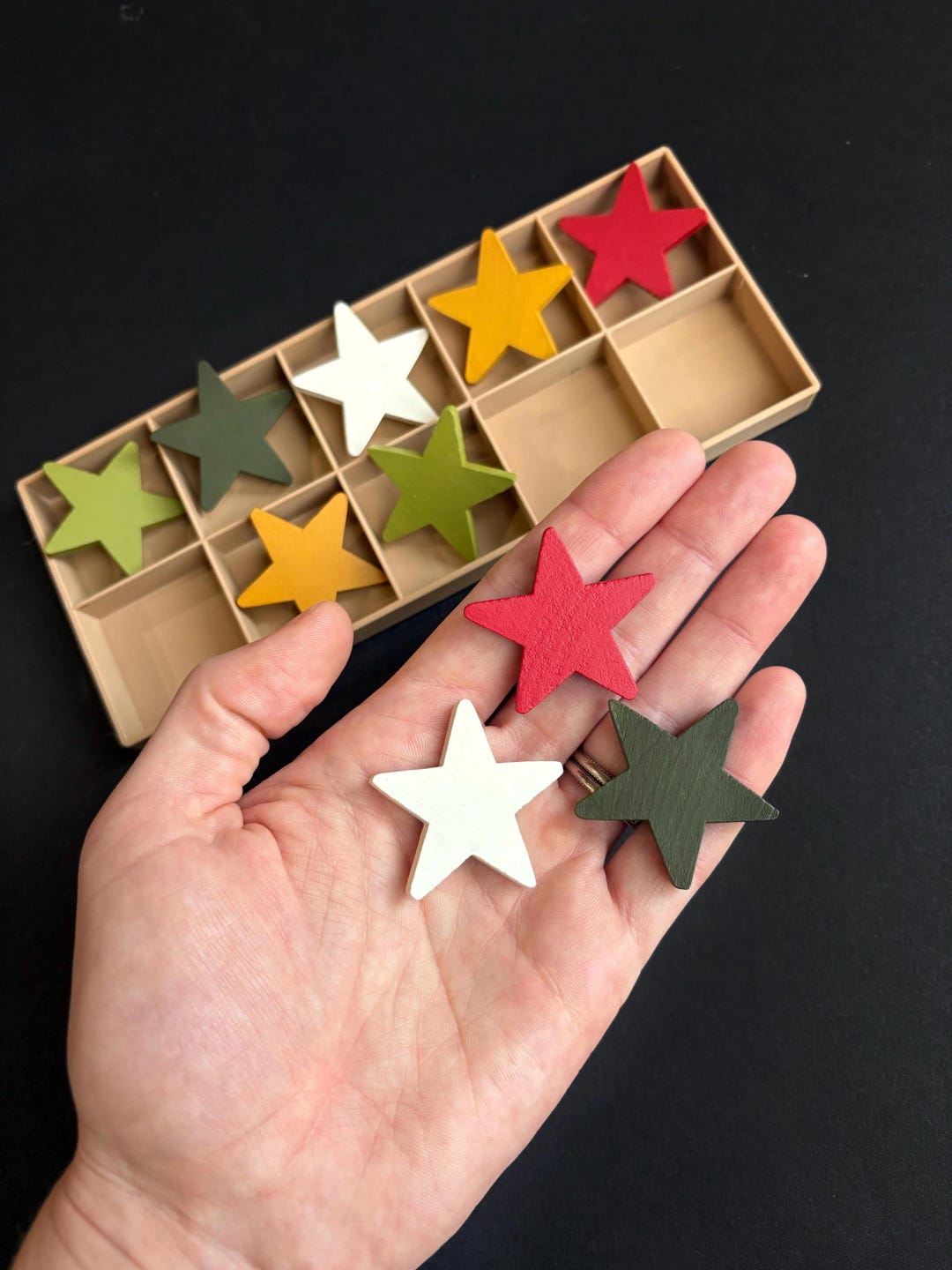 Wood Star Counters - Etsy