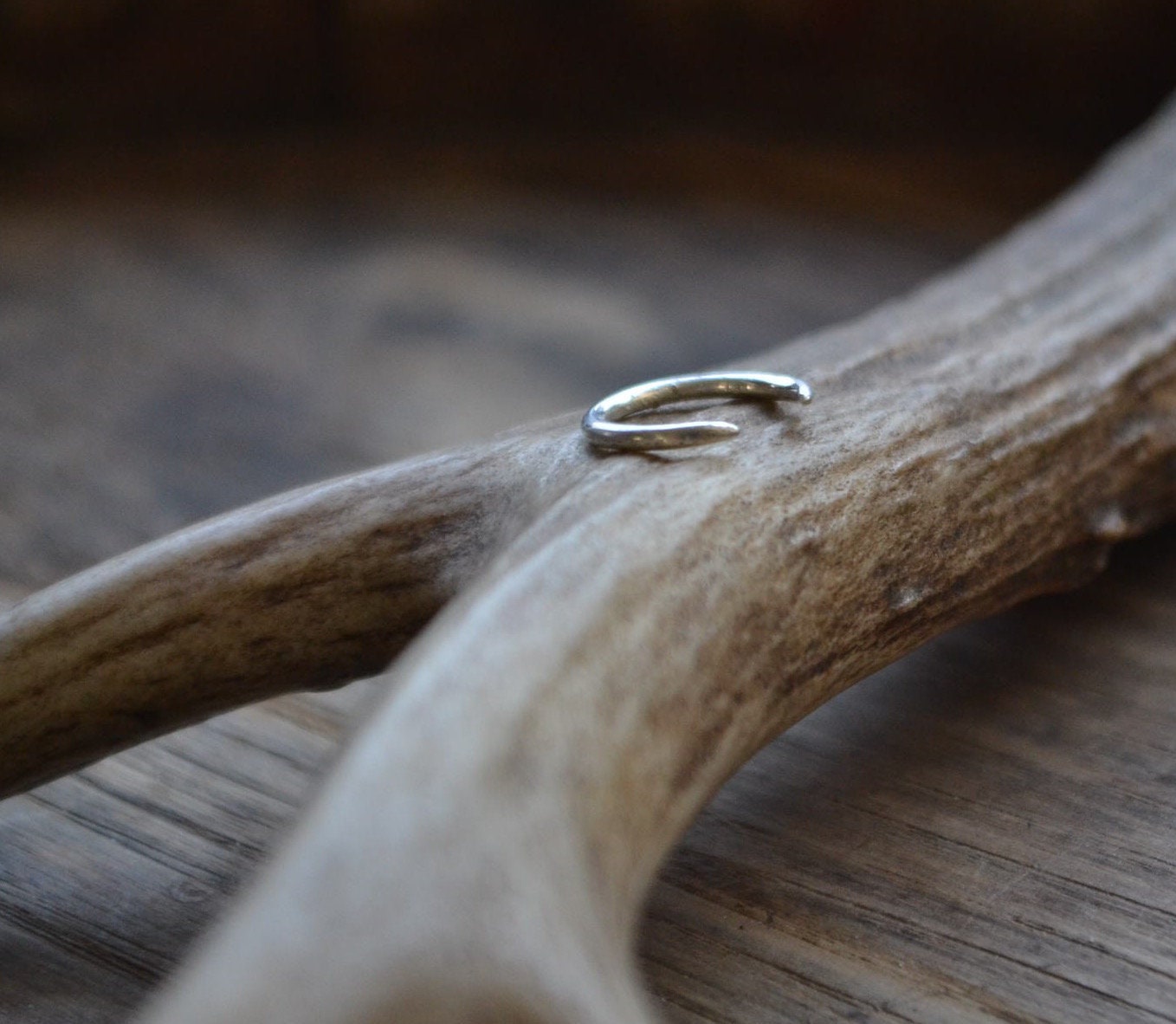 Sterling Silver Septum Ring 16 Gauge Septum Ring Open Nose - Etsy