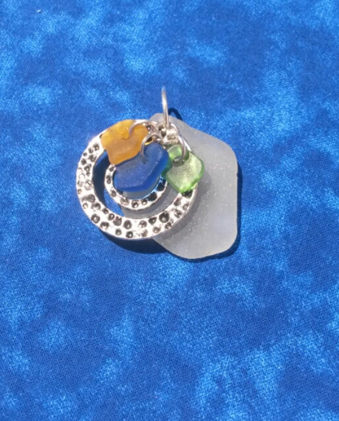 Sea Glass Wave Pendant - Etsy