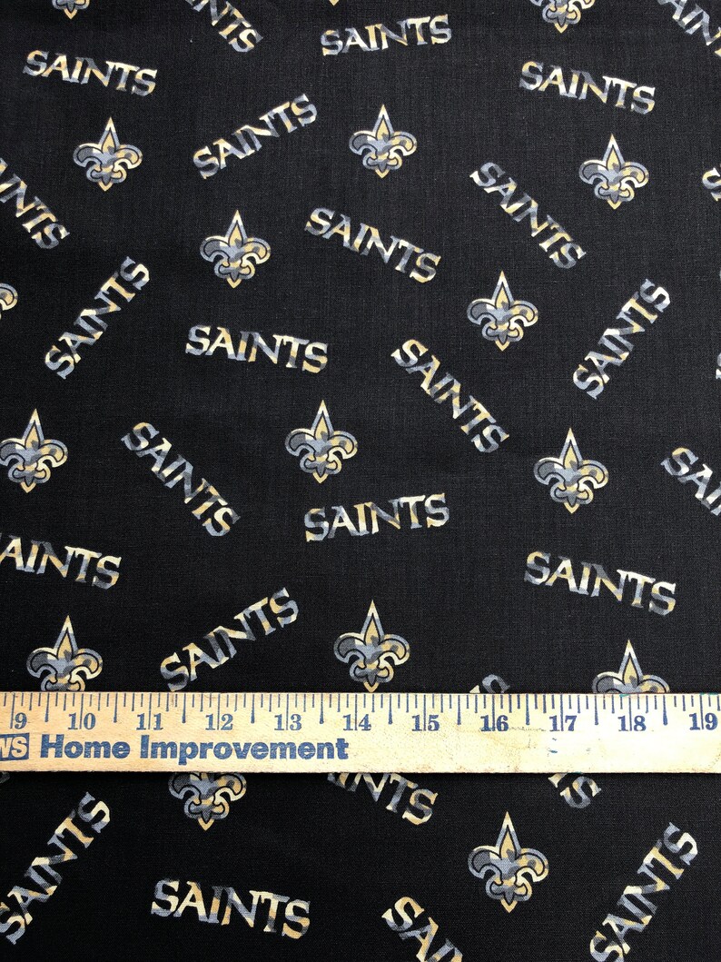 Saints Cotton Fabric NFL New Orleans Saints Football Cotton - Etsy