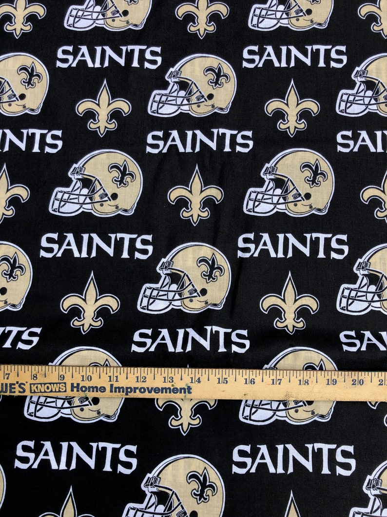 New Orleans Saints NFL Football Cotton Fabric 1 Yard X 58 - Etsy