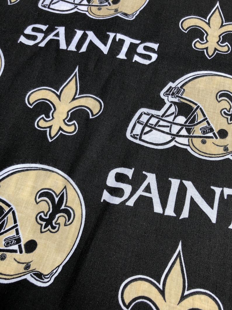 New Orleans Saints NFL Football Cotton Fabric 1 Yard X 58 - Etsy