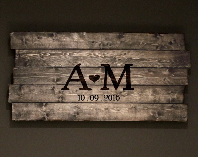Rustic Real Wood Wedding Guest Book Sign, Custom Unique Personalized ...