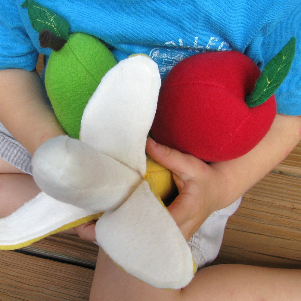 Play Food Fruit Pattern PDF Sewing Pattern Fleece Food - Etsy Canada