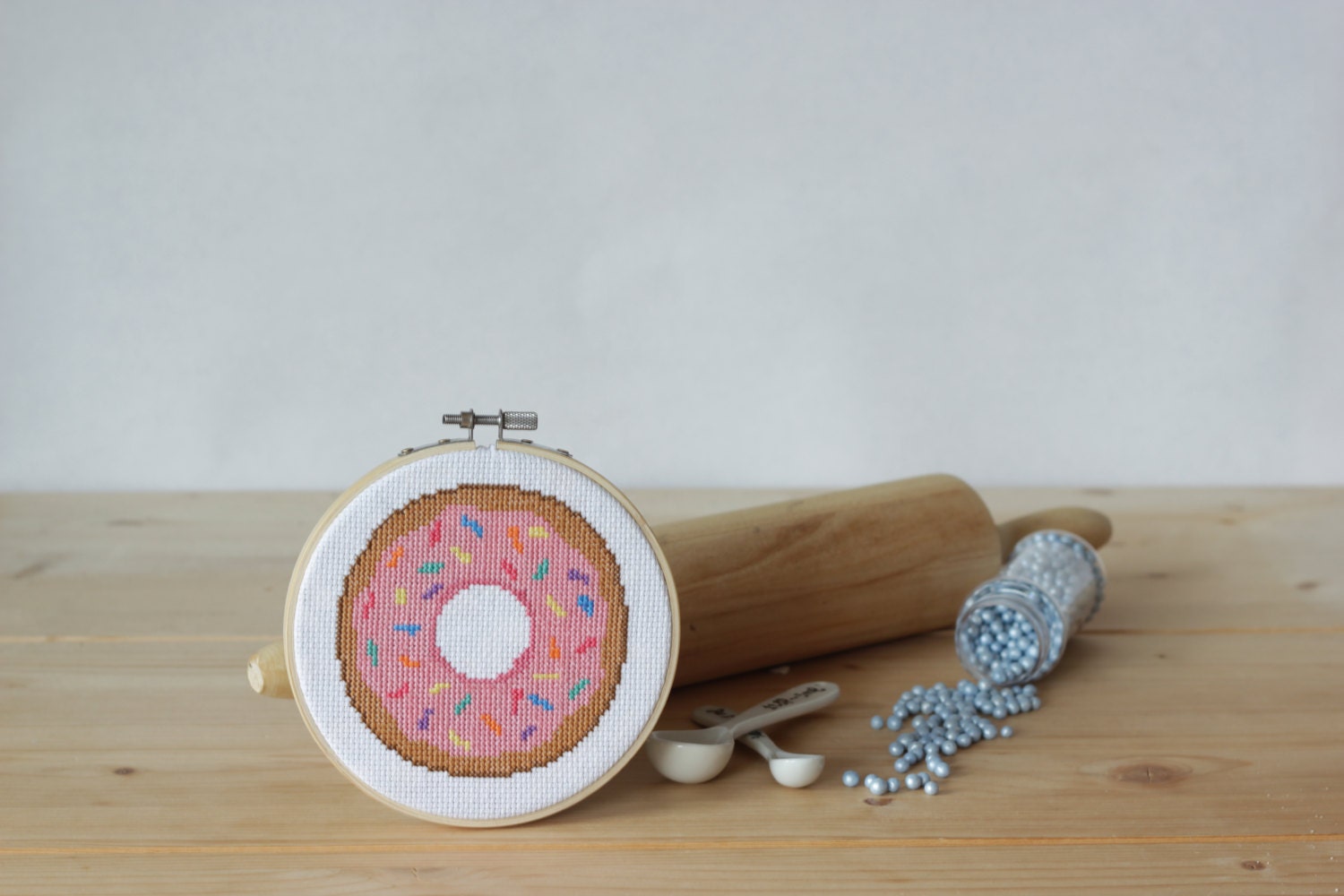 Donut Cross Stitch Pattern Doughnut Instant Download PDF Cute Baked ...