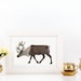 Geometric Moose Cross Stitch Pattern PDF, Polygon Animal Mosaic Instant ...