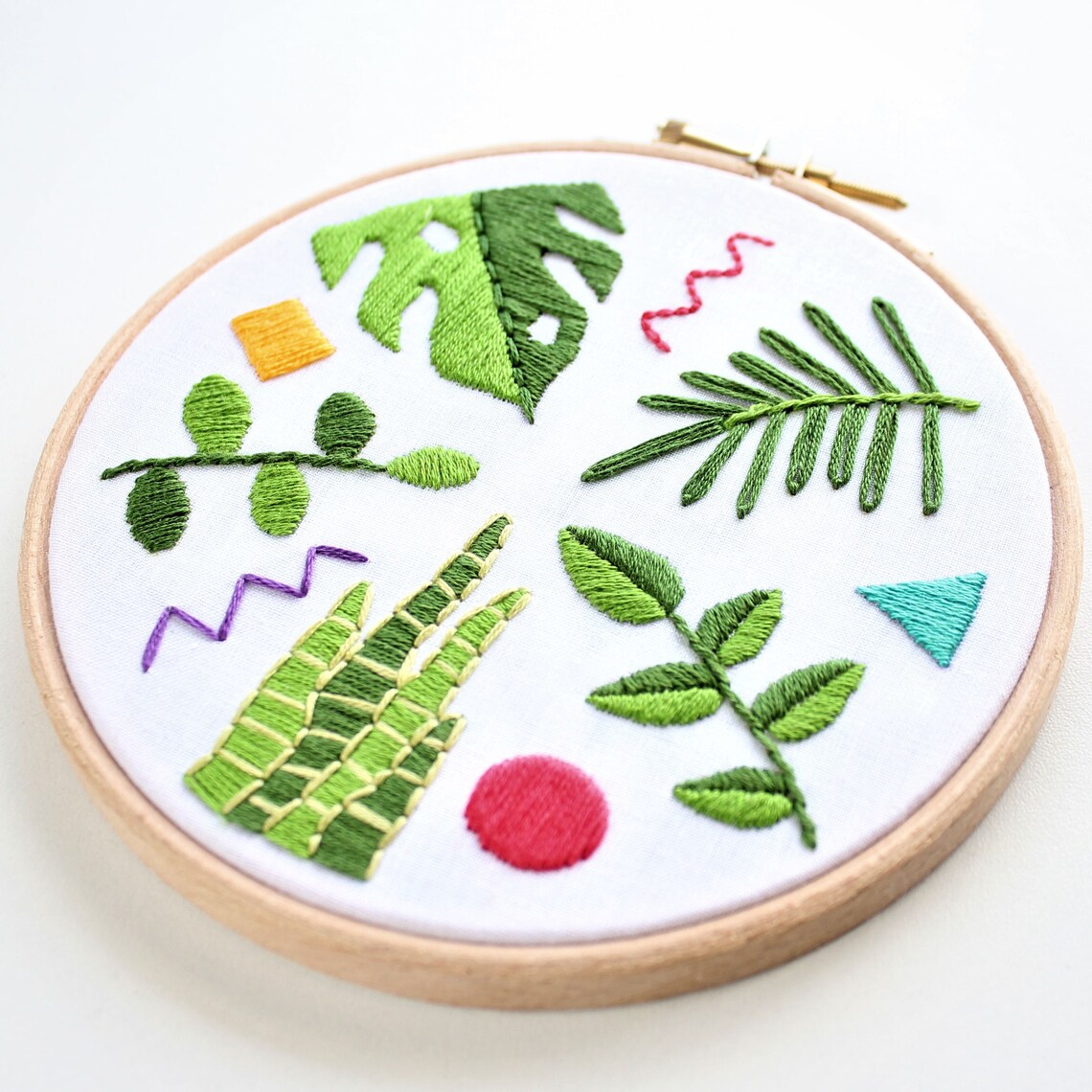 Houseplant Embroidery Pattern / Plant Collage Embroidery / - Etsy