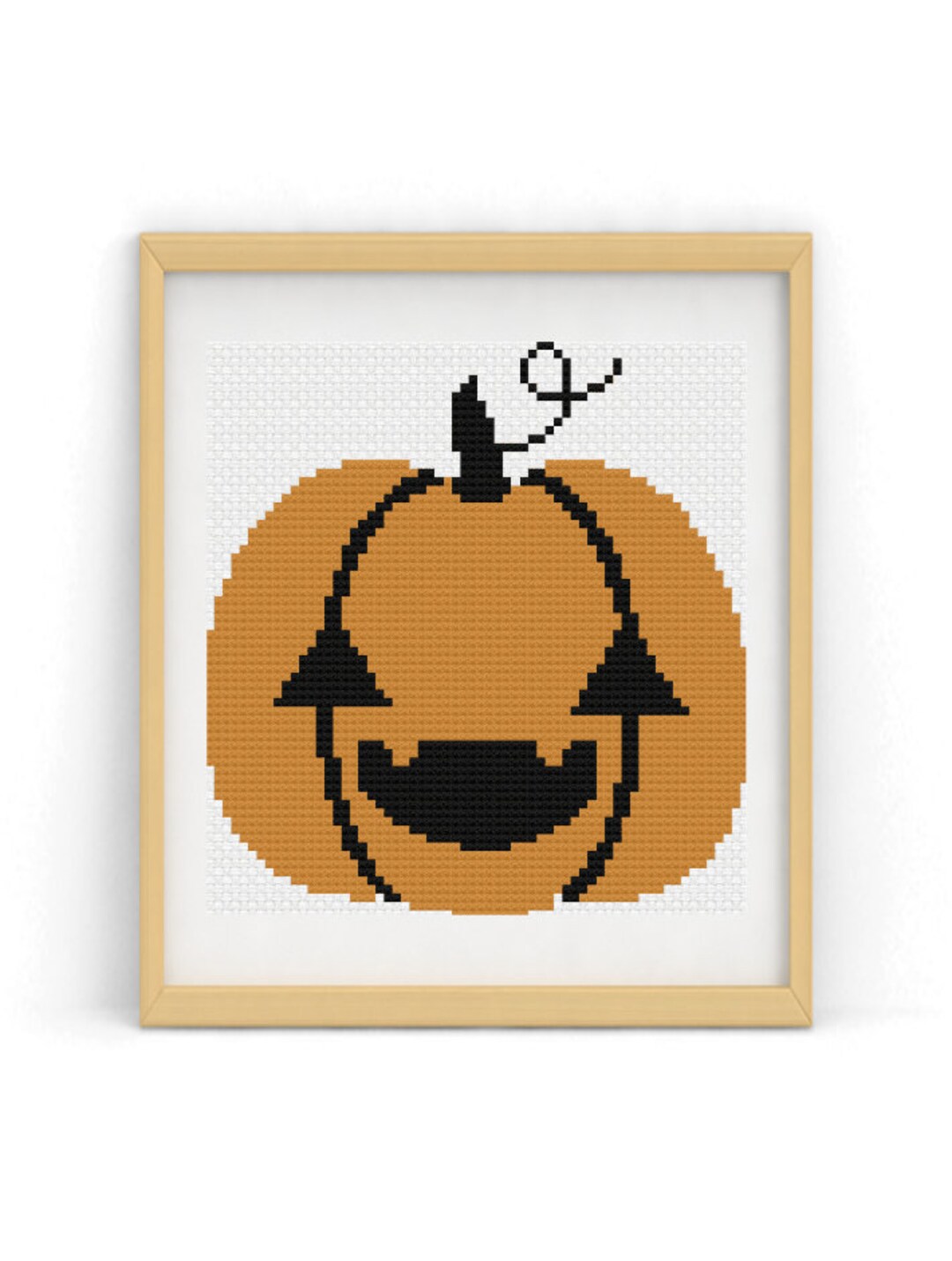 Cute Halloween Pumpkin Cross Stitch Pattern, Cute Halloween, Pumpkin ...