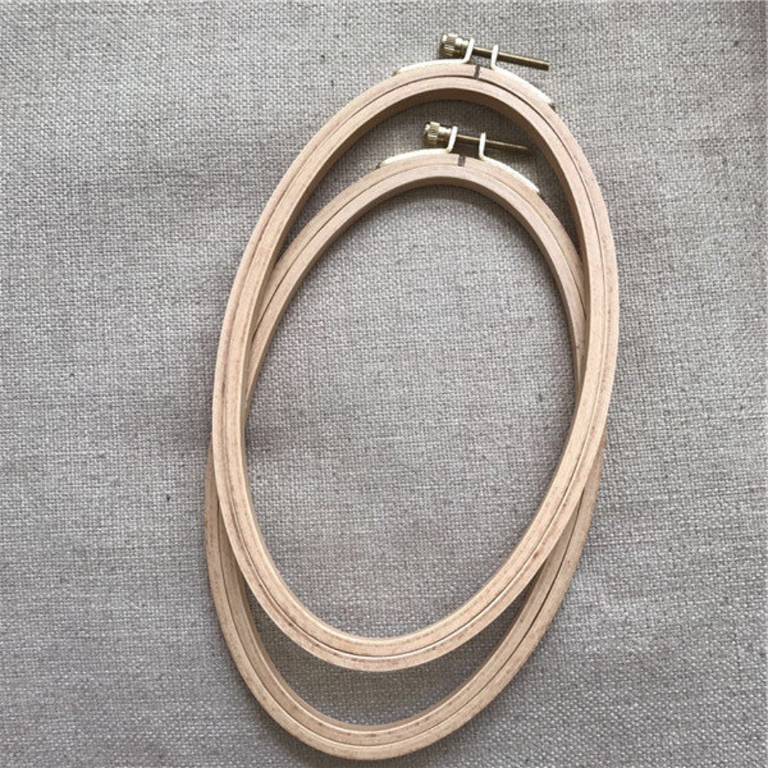 Beech Wood Hoop Oval / Oval Embroidery Hoop Beech Wood / Natural Hoop ...