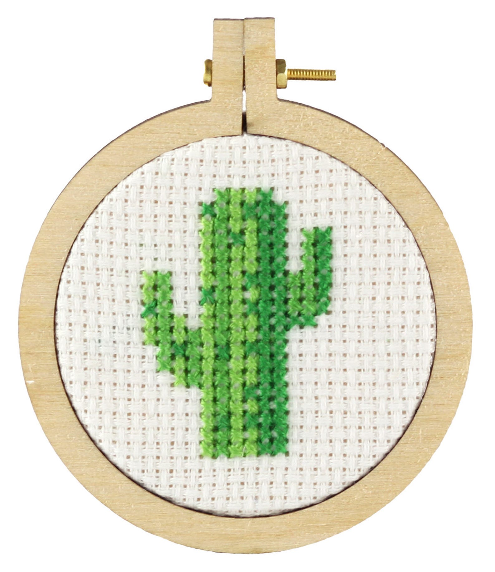 Mini Cactus Cross Stitch Kit, Easy Succulent Needlecraft Set, Beginner ...