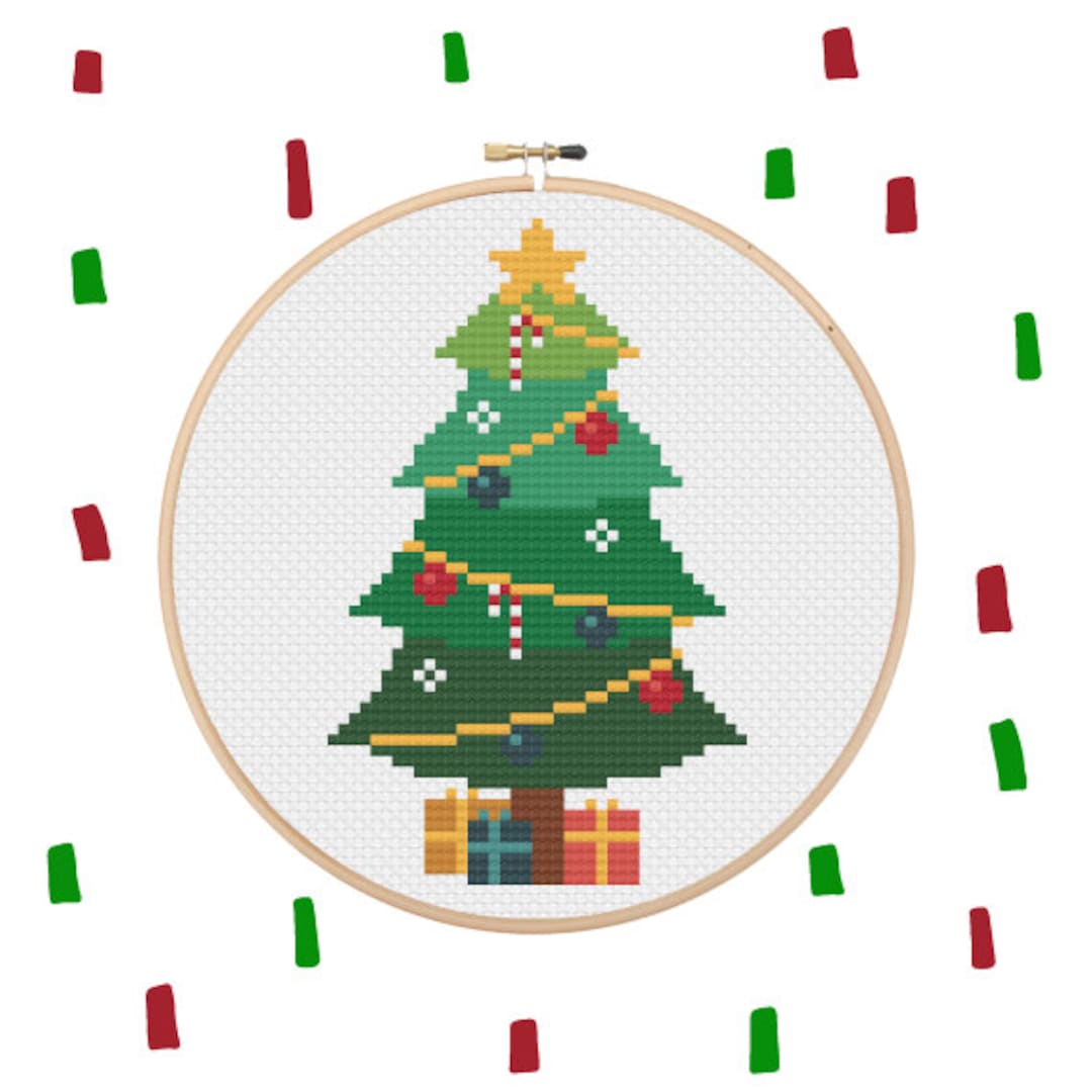 Christmas Tree Needlework PDF Pattern Noel Tree X Mas Cross Stitch ...
