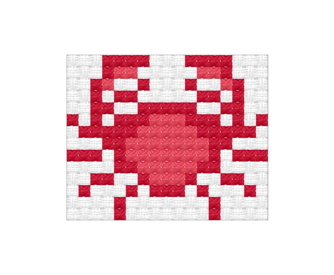 Crab Cross Stitch Pattern Crab Stitch Pattern Crab - Etsy