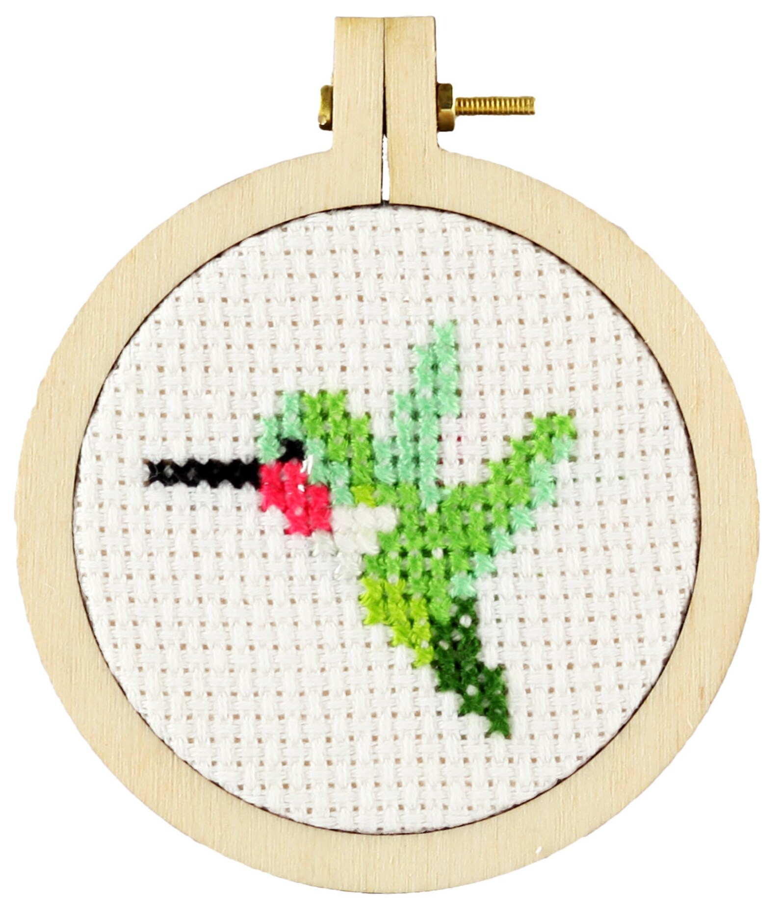 Tiny Hummingbird Mini Cross Stitch Kit, Complete Bird Nature ...