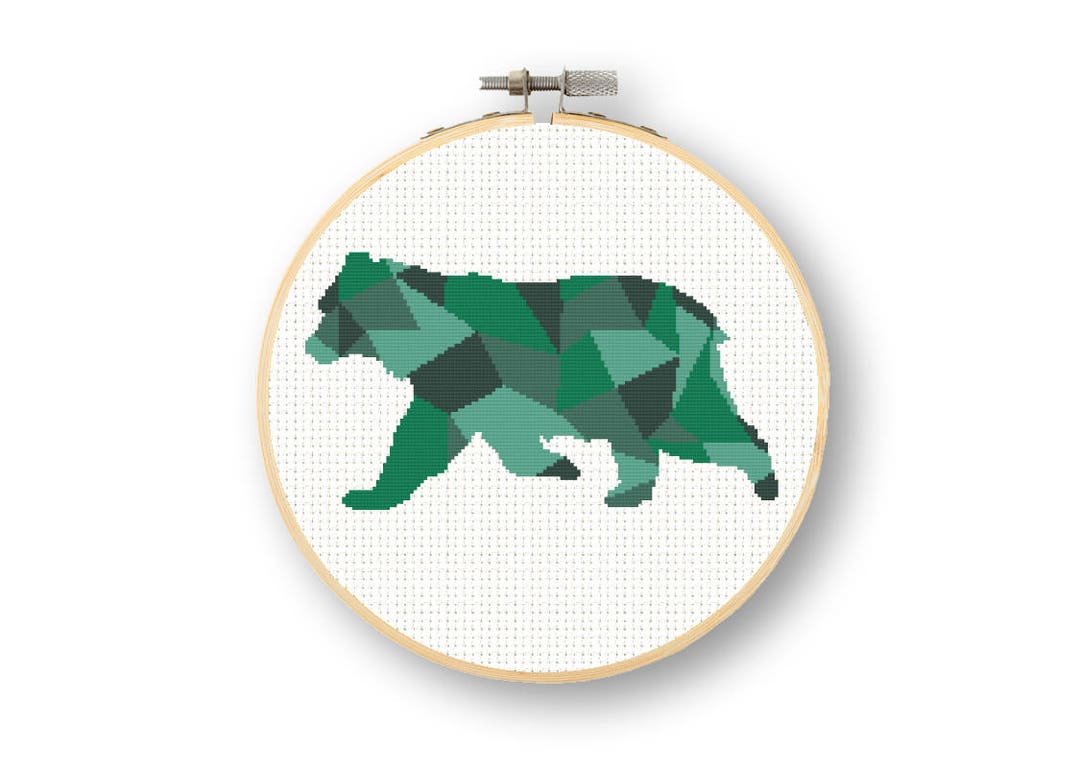 Bear Cross Stitch Pattern Boar Sow Animal Modern Cross Stitch - Etsy