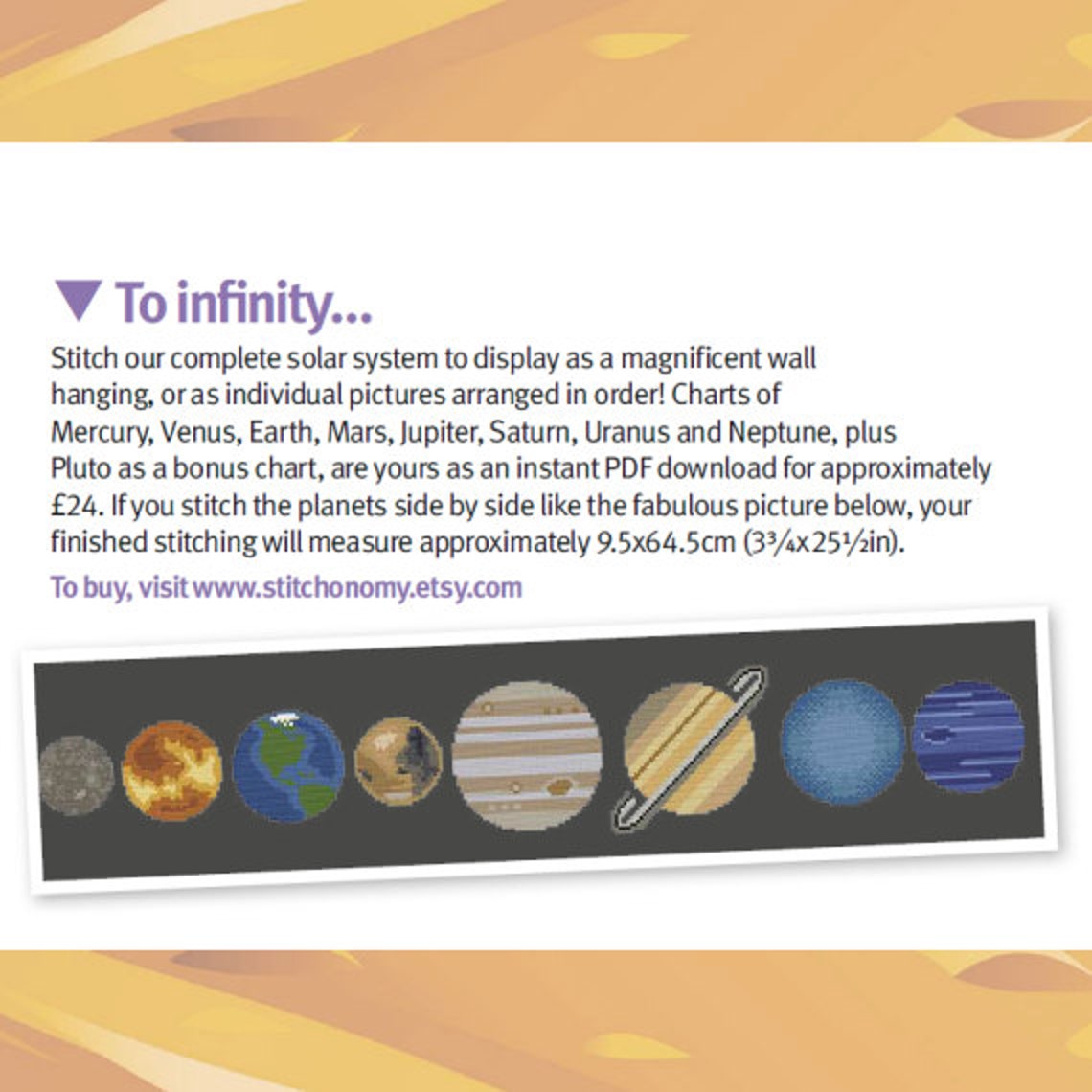 Planets Cross Stitch Pattern Set NASA Space Solar System - Etsy