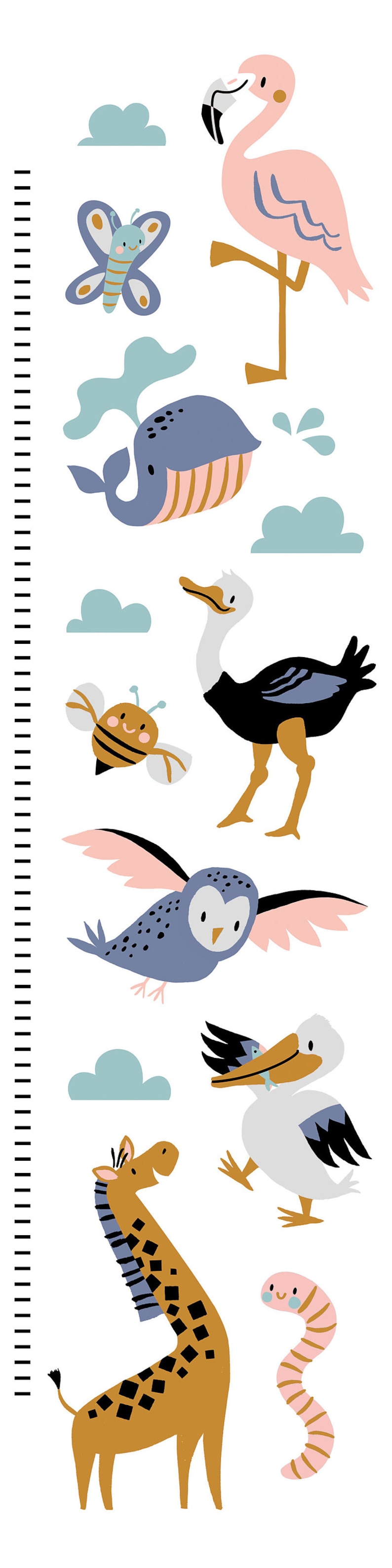 Kids Growth Chart Cross Stitch Pattern PDF, Popular Animals Instant ...
