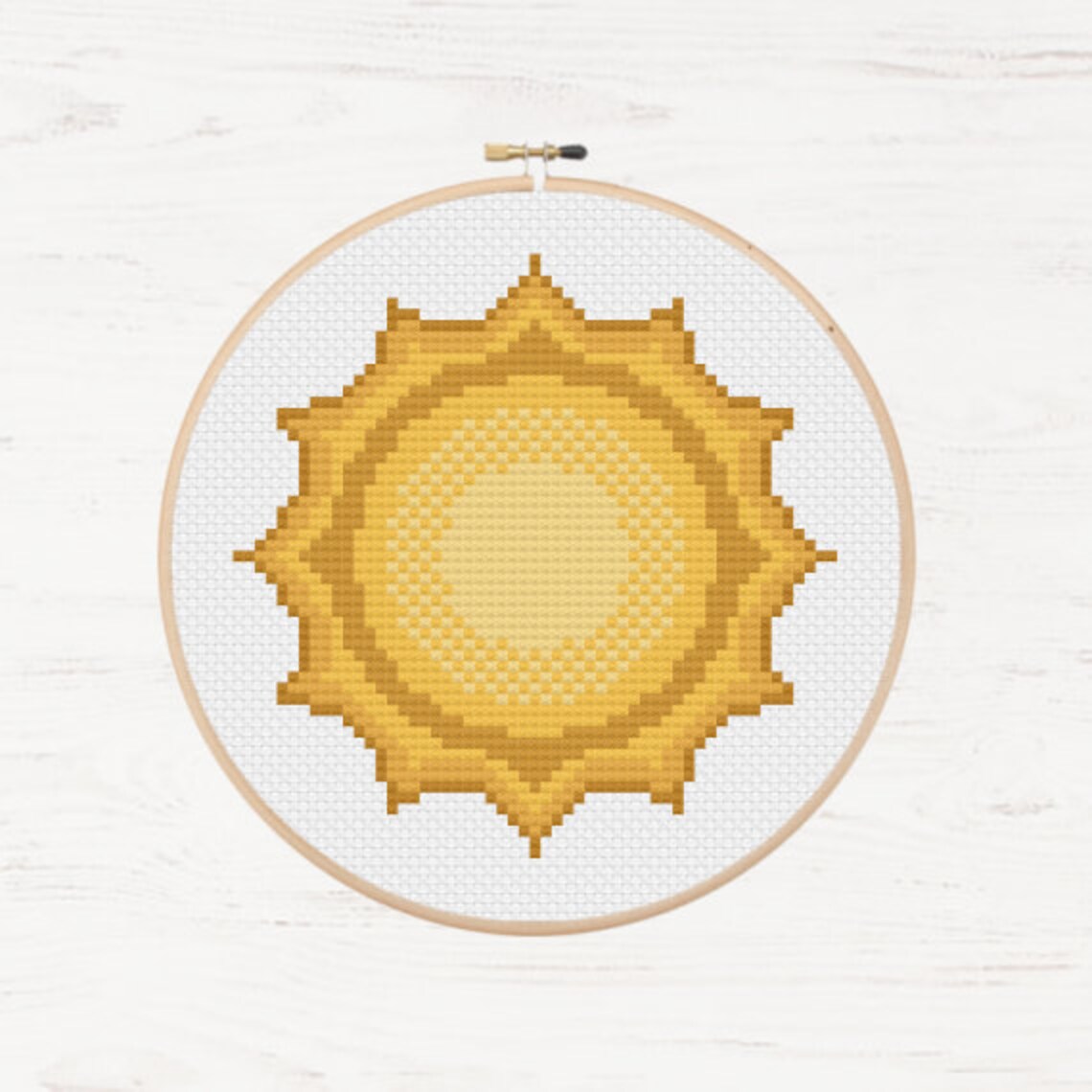 Sun Cross Stitch Pattern Sunshine Instant Download Mystic Sun Summer ...