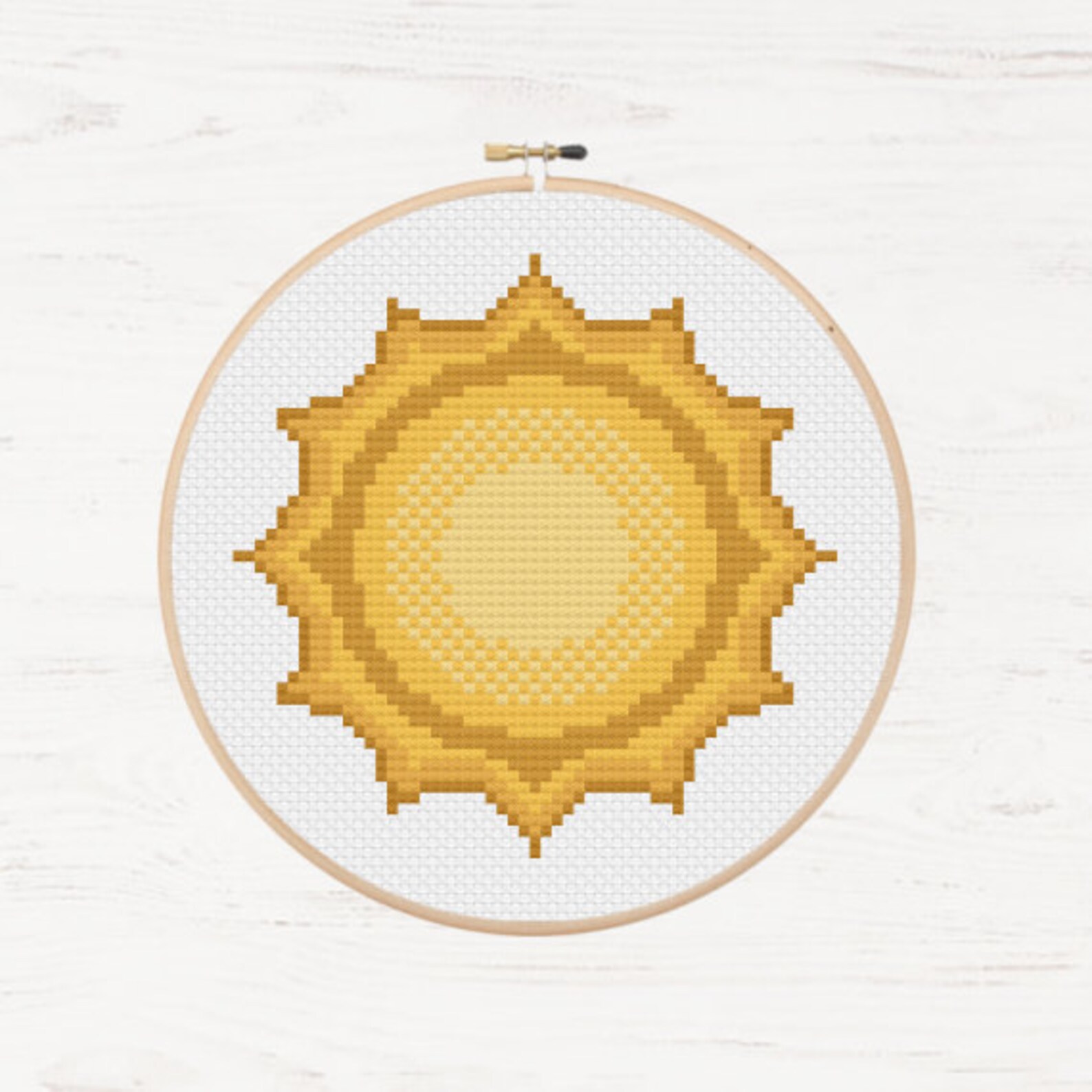 Sun Cross Stitch Pattern Sunshine Instant Download Mystic Sun Summer ...