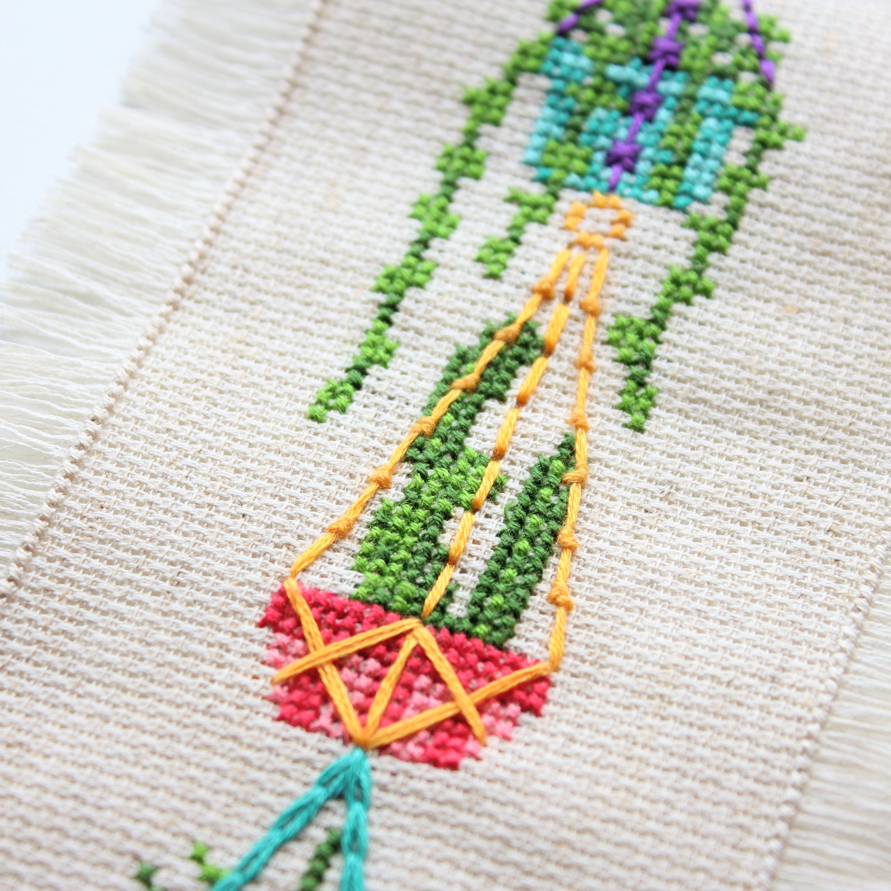 Houseplants Bell Pull Cross Stitch Pattern PDF, Mini Plants Hanging ...