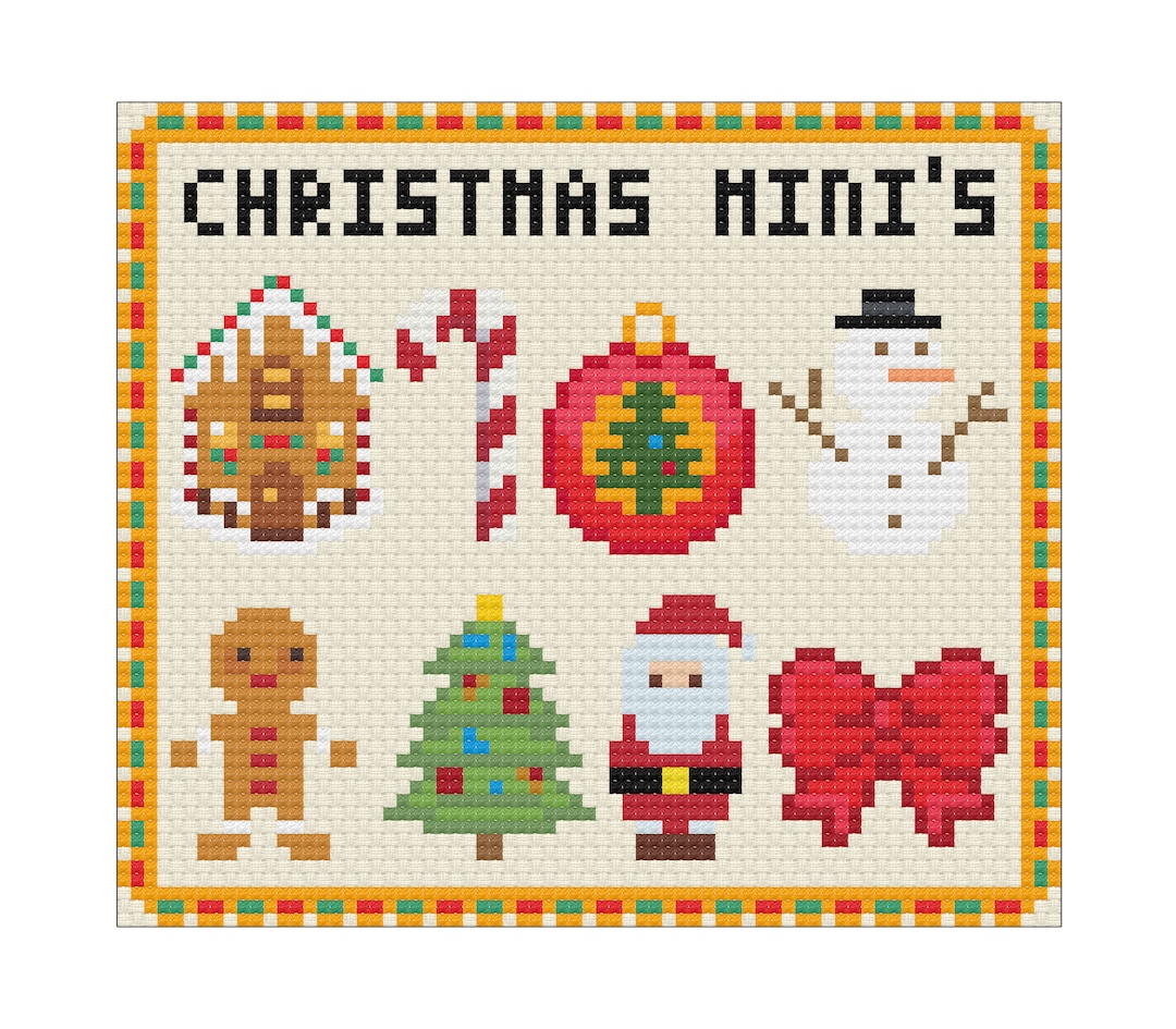 Christmas Cross Stitch Pattern / Xmas Mini Patterns / Mini Patterns ...